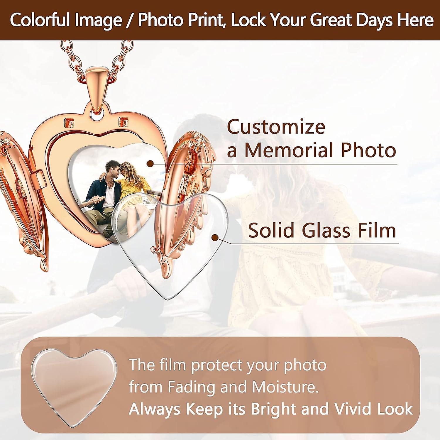 SILVERCUTE Personalized & Engraved Locket Necklace with 18" Chain ...