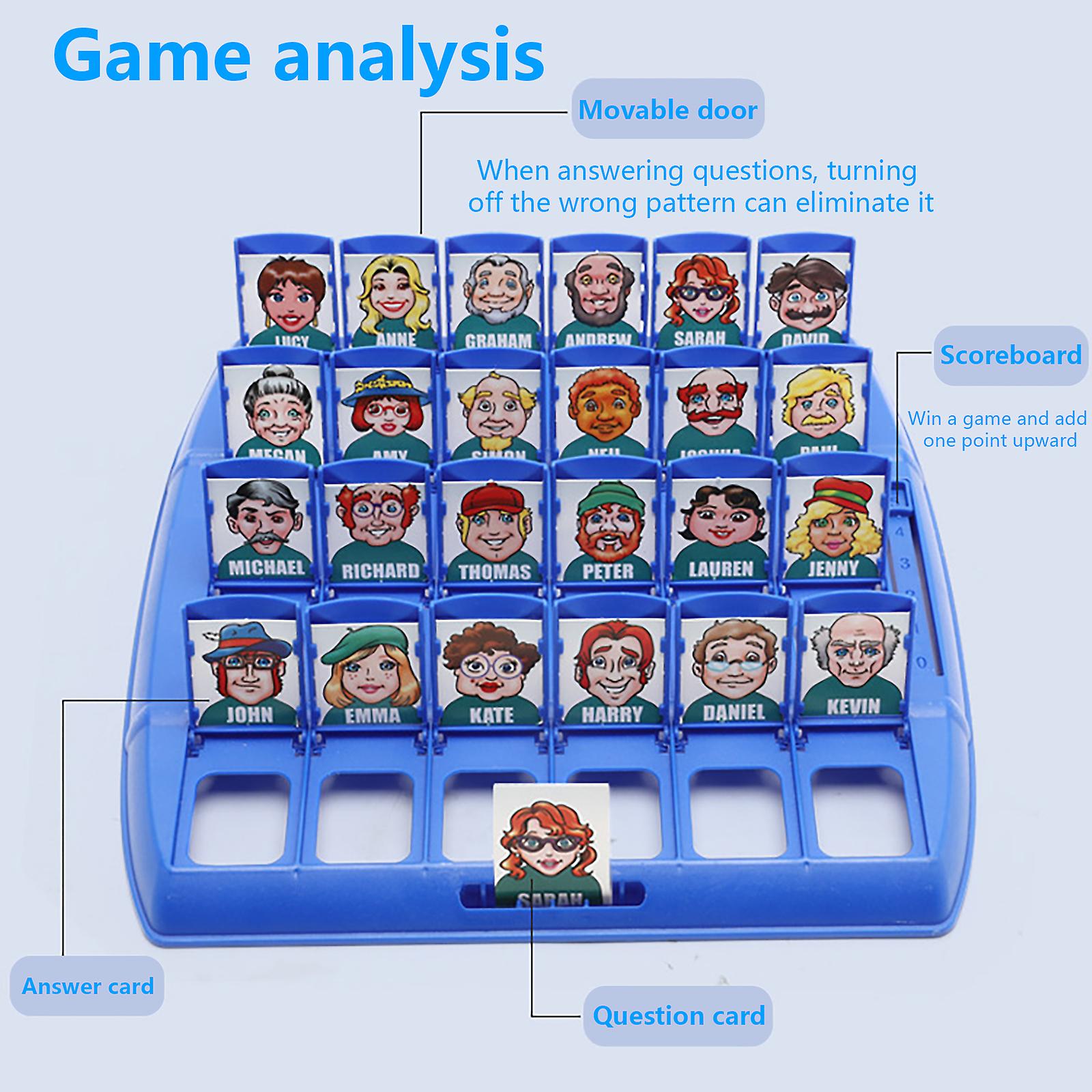 Who Is It Classic Board Games Interactive Party Game Family Memory ...