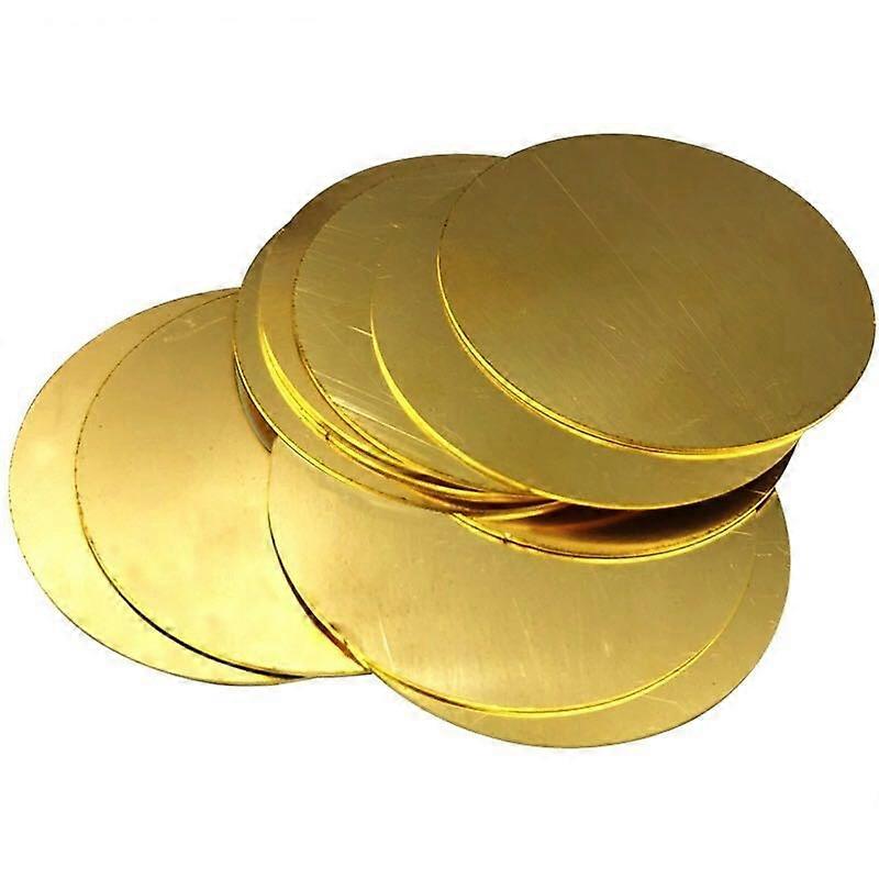 Brass Disc Round Plate Sheet Diameter 50mm 100mm 150mm 200mm Copper ...