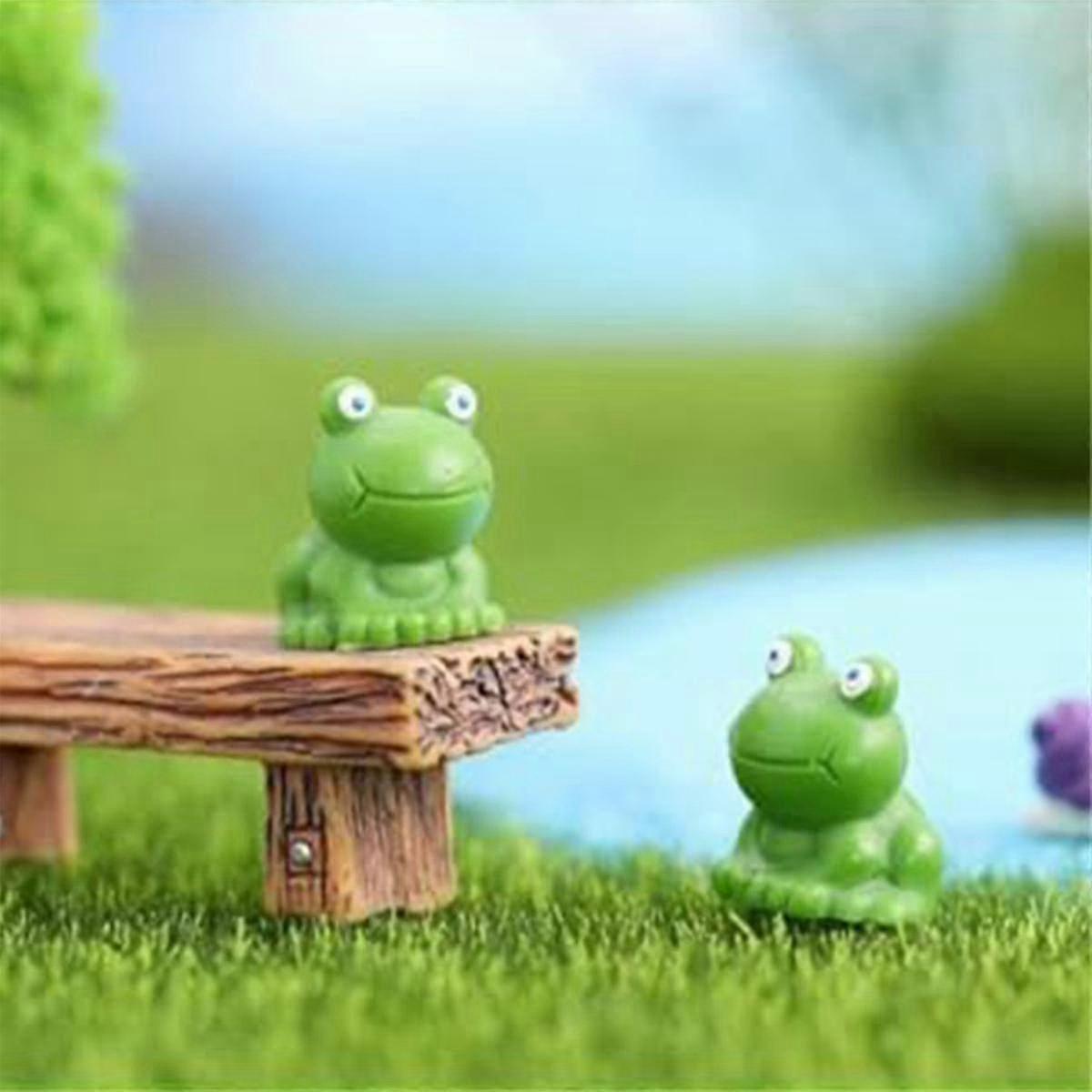 Mini Frogs 100 Pack, Mini Frog Garden Decor, Green Frog Figurines, Mini ...