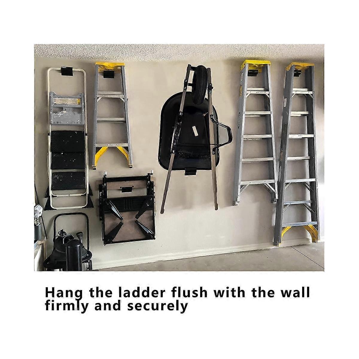 Heavy-Duty Ladder Hanger-Wall Mount Ladder Hooks for Ladder Storage ...