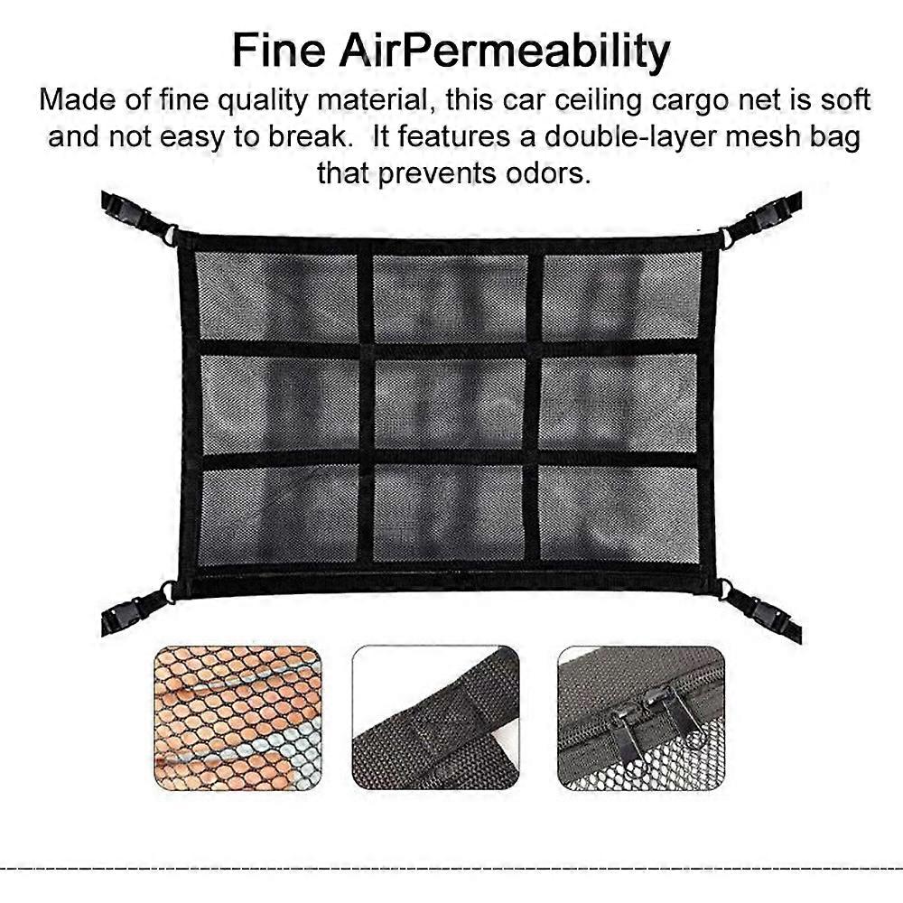 Car Ceiling Cargo Net Triangle-Shaped Vehicle Ceiling Strong Load ...
