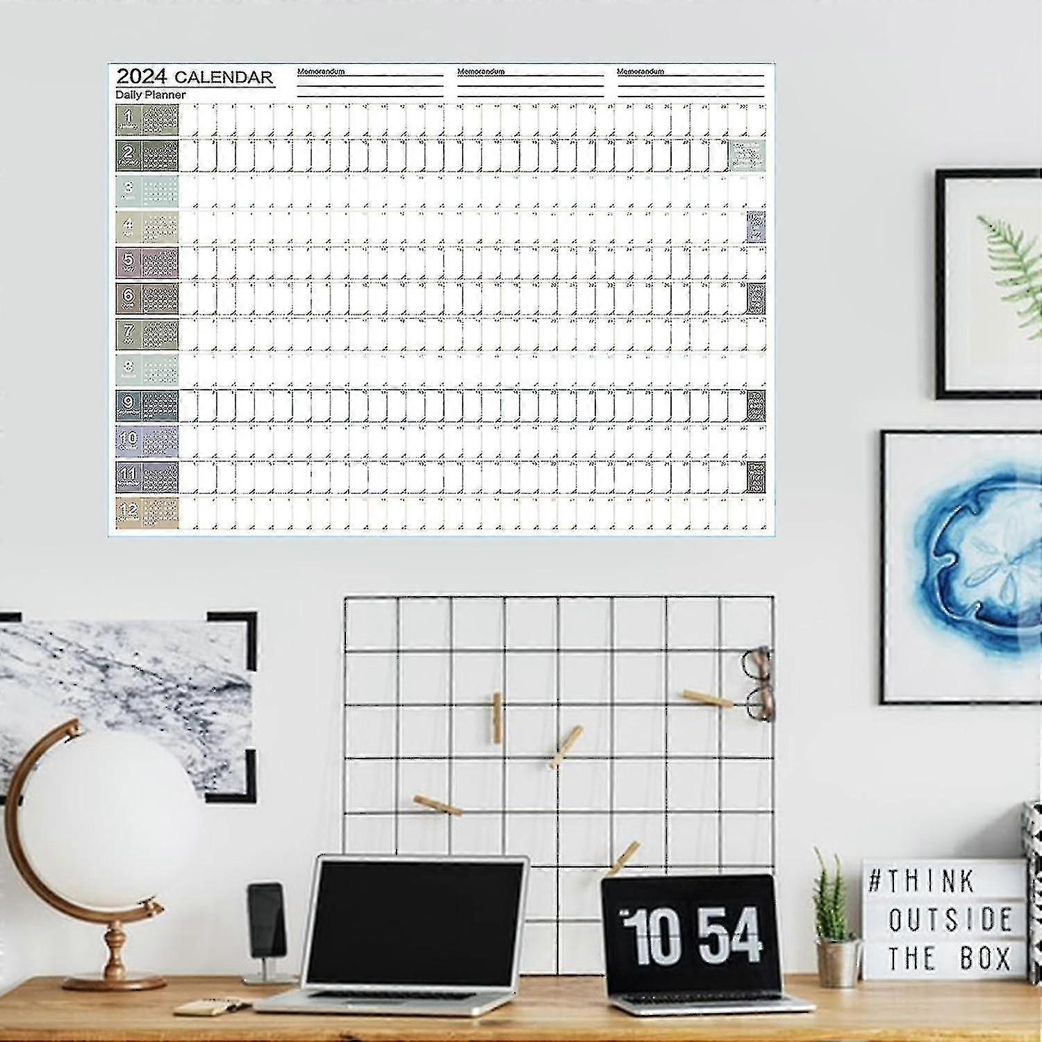 Large Wall Calendar 2024 Jan To Dec 2024 Planner Wall Planner 12 ...