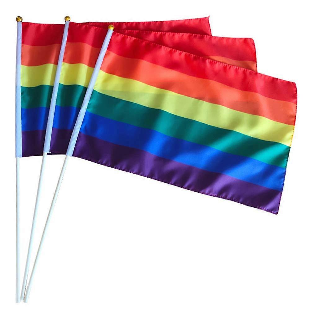 Vivid Color UV Resistant Rainbow Flags Peace Multicolored Flags Bright ...