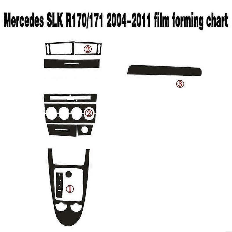 For Mercedes SLK R170/171 2004-2010 Self Adhesive Car Stickers Carbon ...