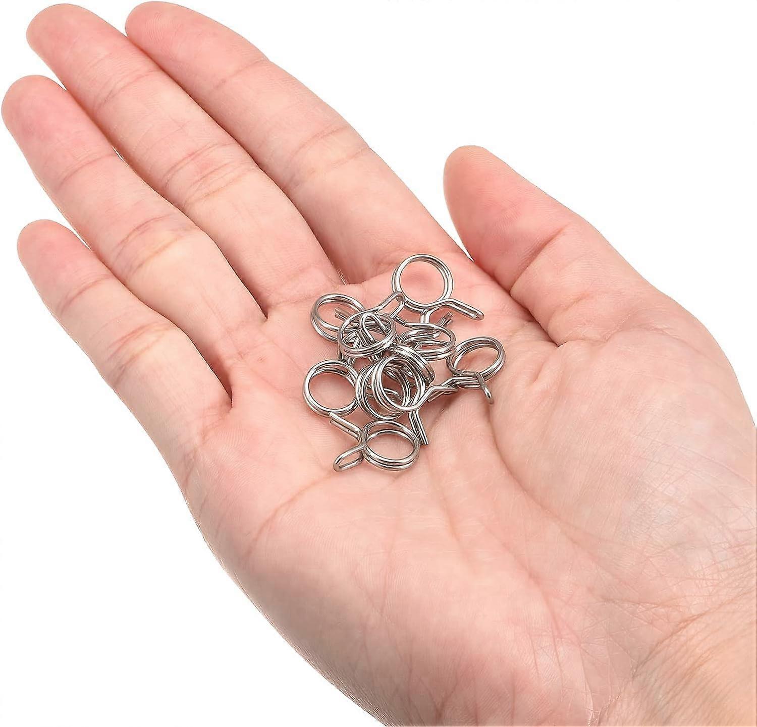 Double Wire Spring Hose Clamp, 10pcs 304 Stainless Steel 8mm Fit ...