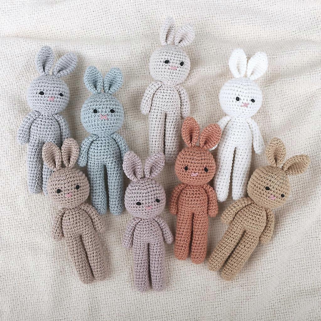 Handmade Baby Toy Cotton Crochet Bunny Doll Cute Stuffed Animal Soft ...