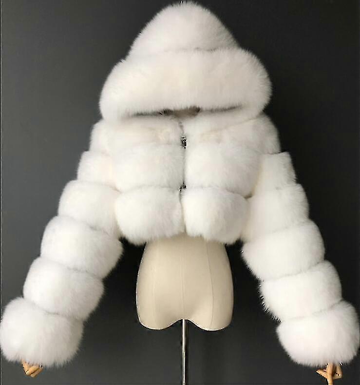 New Winter Large Faux Fox Fur Fur Coat Three Section Body Splicing ...