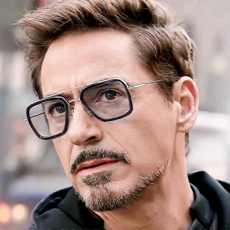 Tony Stark Luxury Men Pilot Sunglasses Male Polarized Photochromic ...