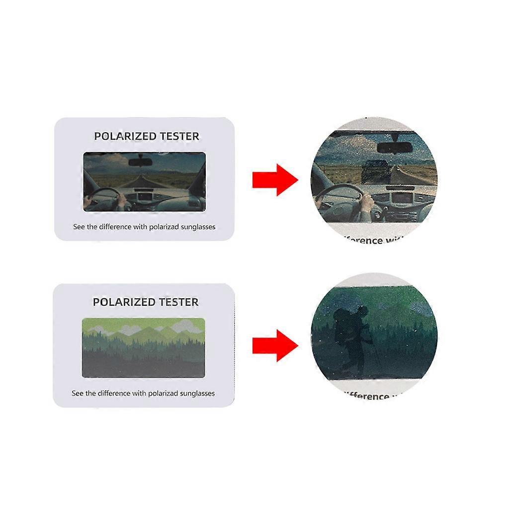 100 Pieces Wear Glasses Check Polarized Test Card Sunglasses Polarized ...