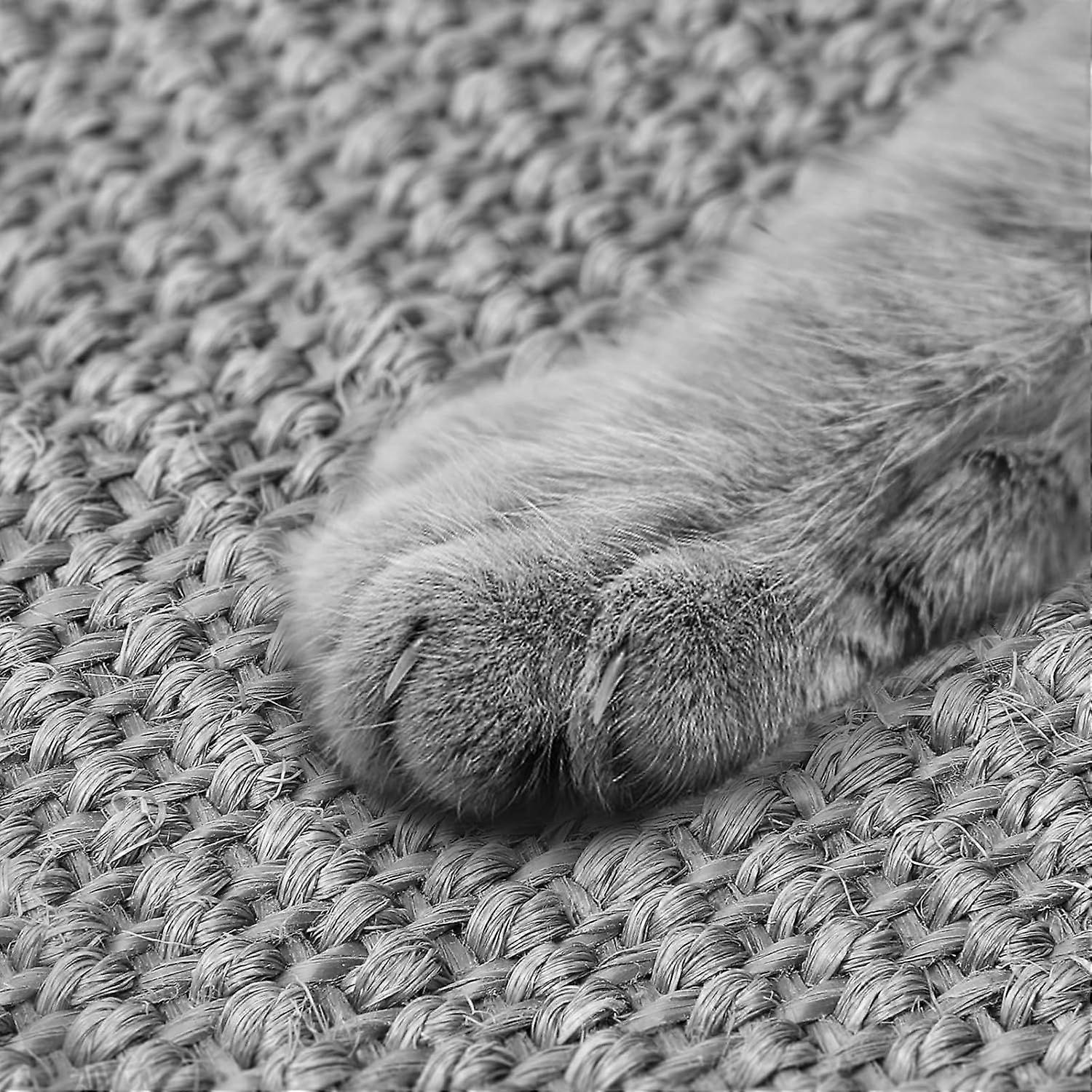 SBSG Gray Cat Scratching Mat Sisal, 2 Packs Sisal Fabric Large Cat ...