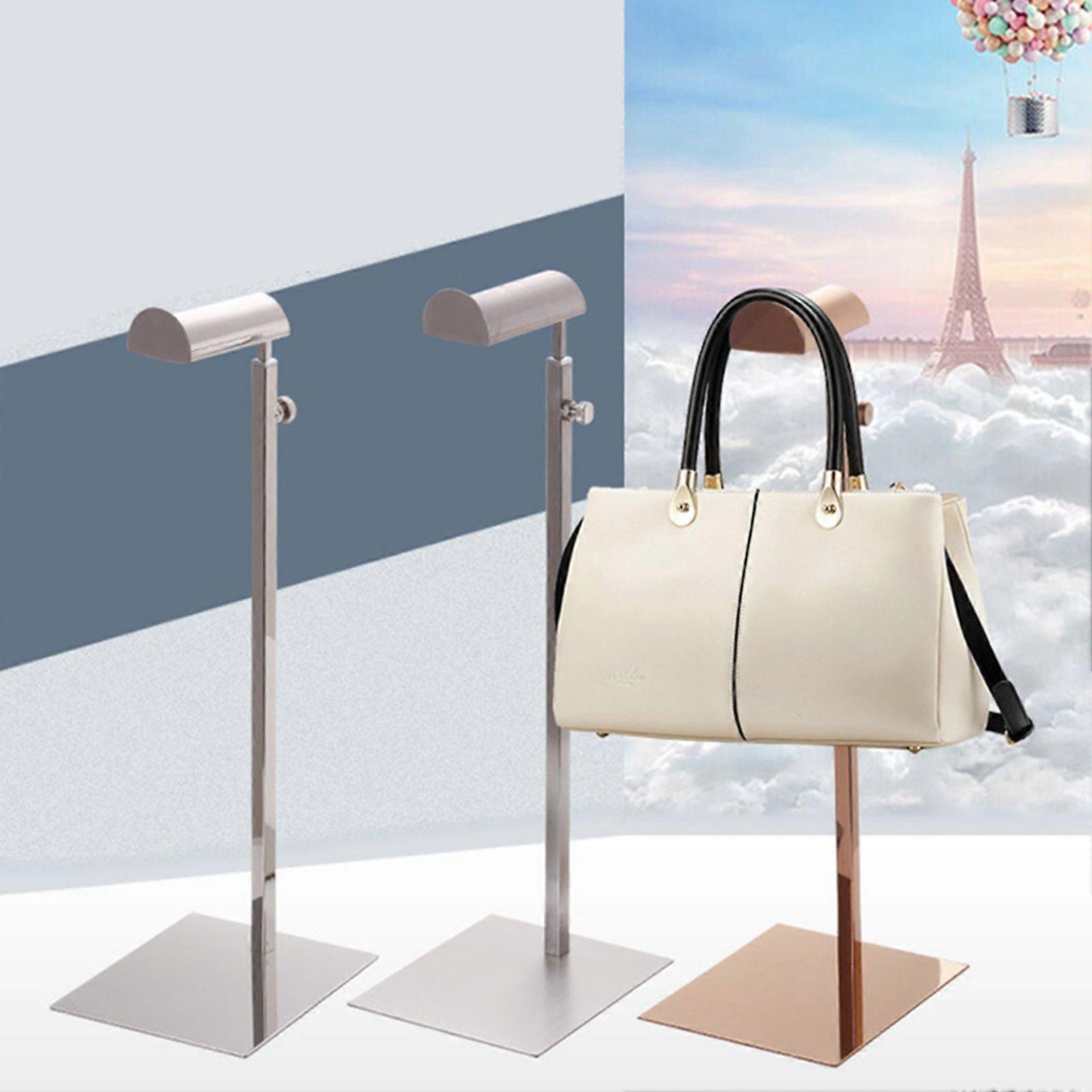 Handbag Display Stand Stainless Steel Height Adjustable Single Hook ...
