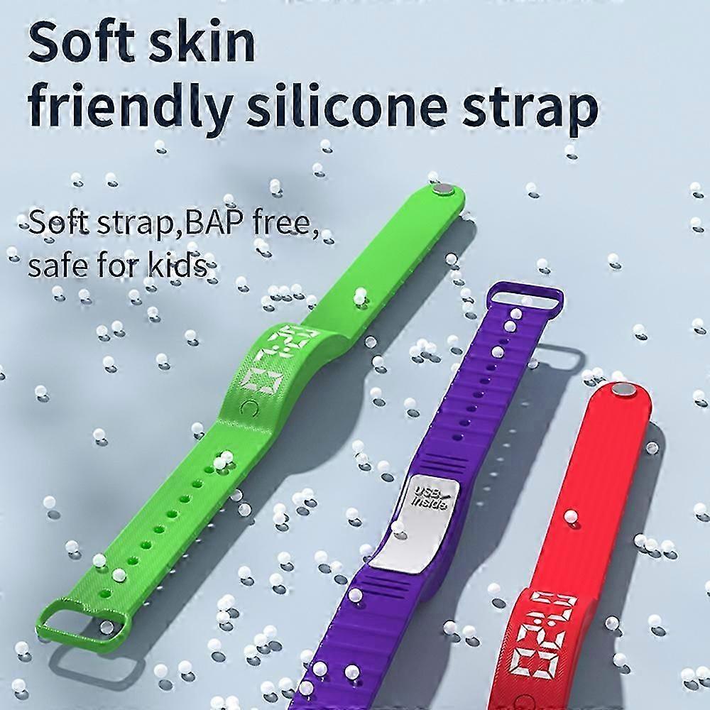 W5SV Smart Bracelet with Vibrating Alarm, Sleep Monitoring Digital ...