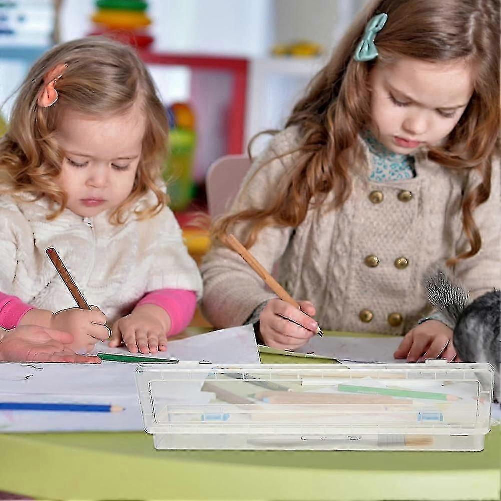 8Pcs Translucent Plastic Paint Brush Holders Paint Brush Case ...