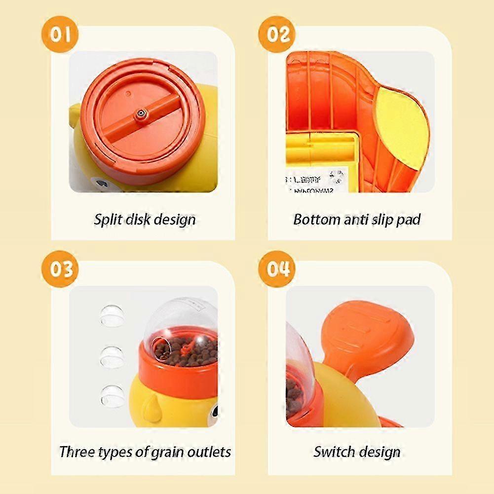 Smart Duck Auto Pet Feeder, Interactive Pet Feeder Anxiety Relief Cat ...