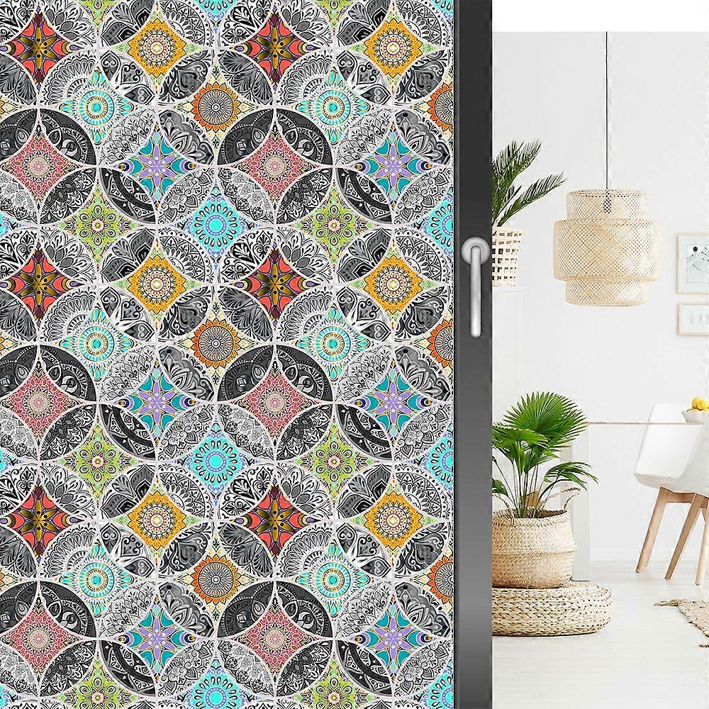 (44.5cmX400cm)3D Window Privacy Films - Static Frosted Adhesive Glass ...