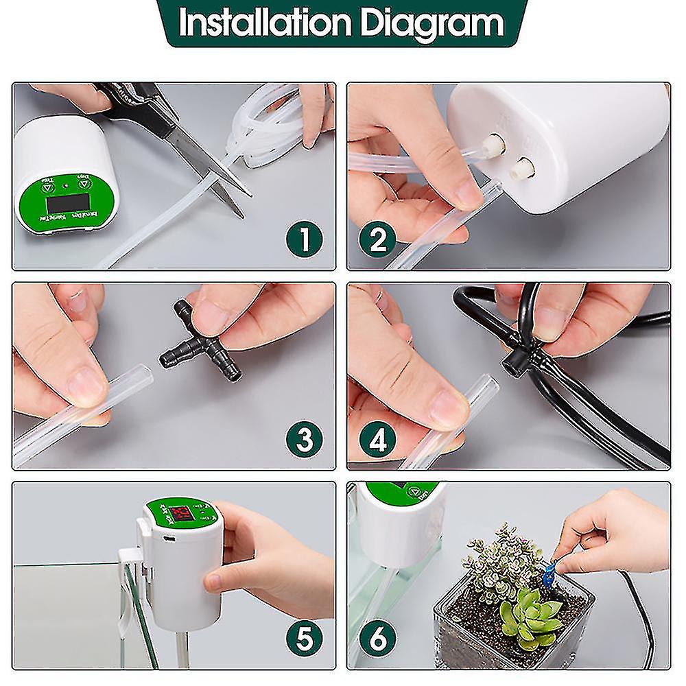 Inomhus automatiskt bevattningssystem med USB-laddare ...