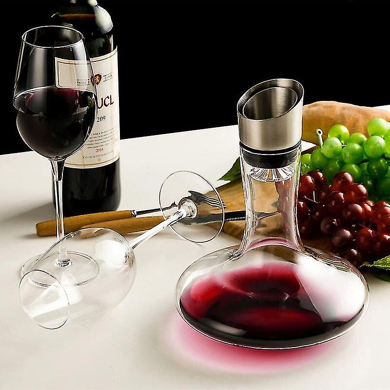 Wine Decanter With Integrated Aerator And Filter, Wine Decanter, Wine ...