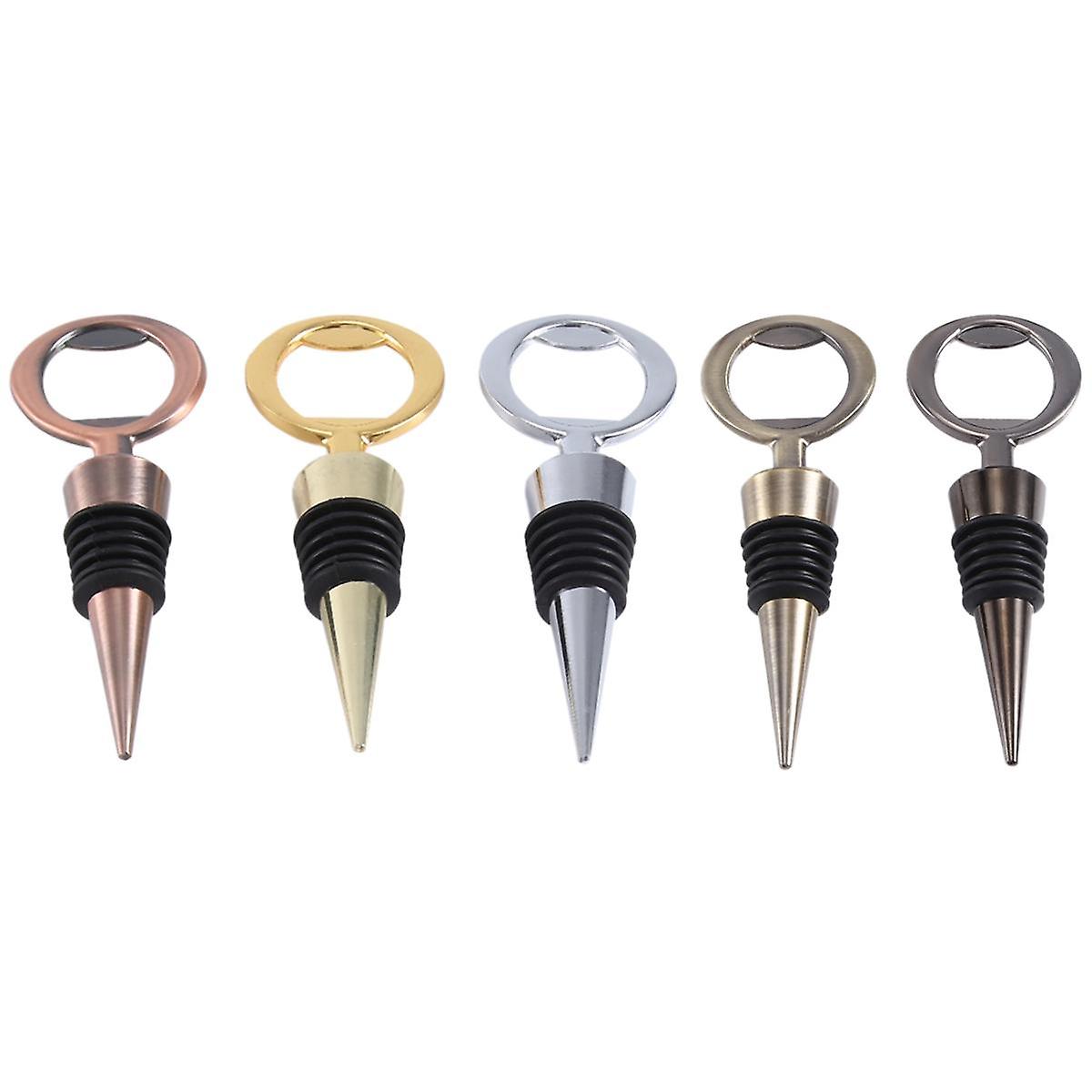 5PCS Wine Stopper Bottle Reusable Wine Bottle Stopper Bottle Opener ...