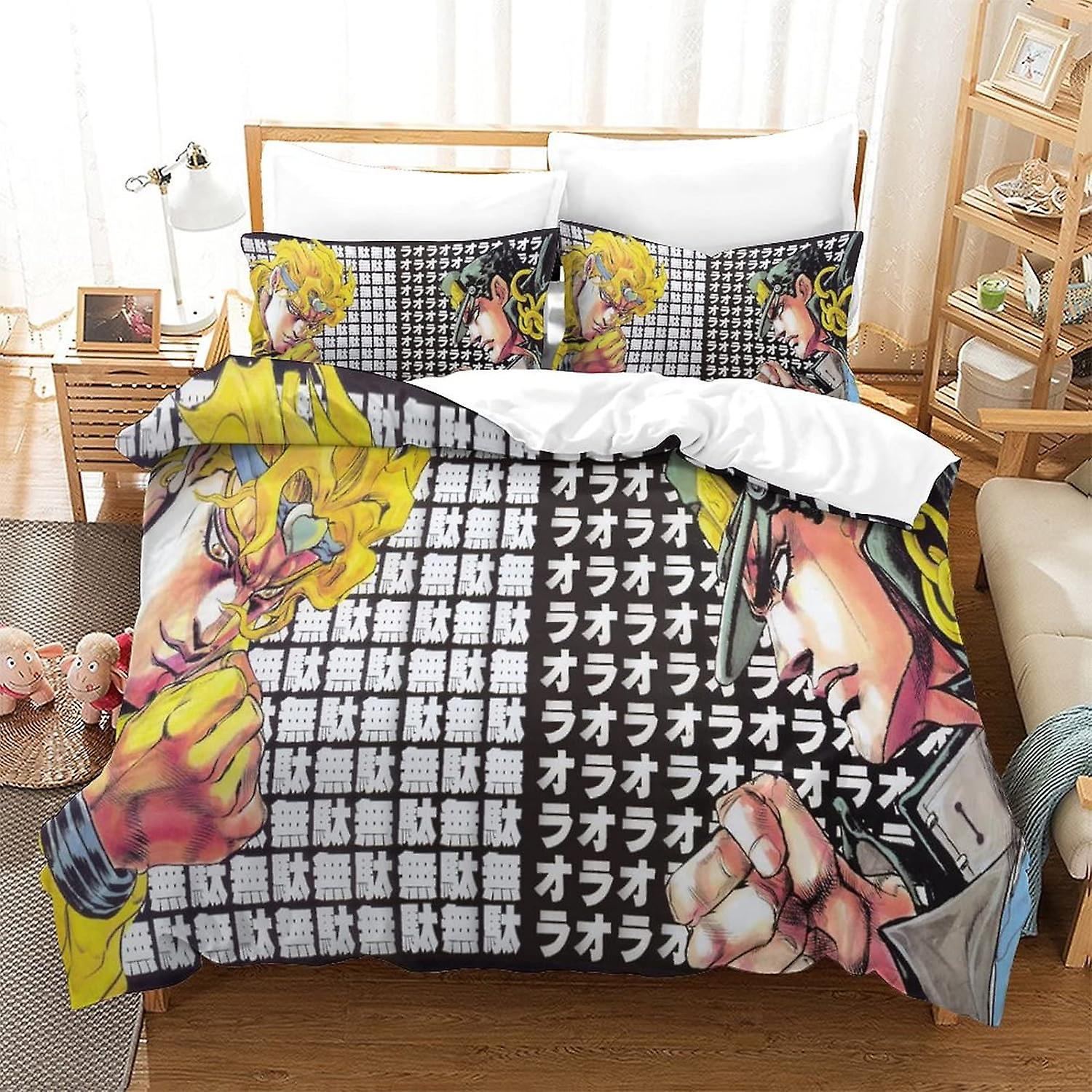 JoJo's Bizarre Adventure 3D Print Bedding Set,Duvet Cover Set for Kids ...