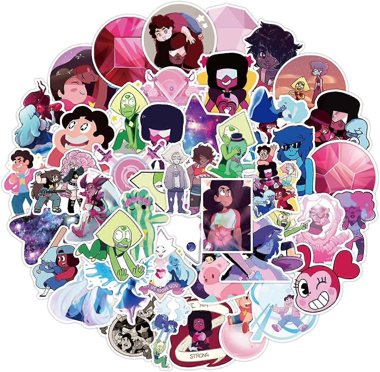 Heyone Steven Universe Sticker 50 PCS PVC Waterproof Stickers for ...