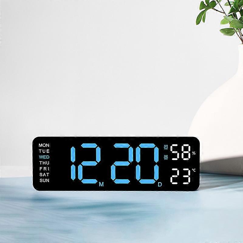 Digital Wall Clock,Digital Calendar,Large Wall Clock,22.8cm Large ...