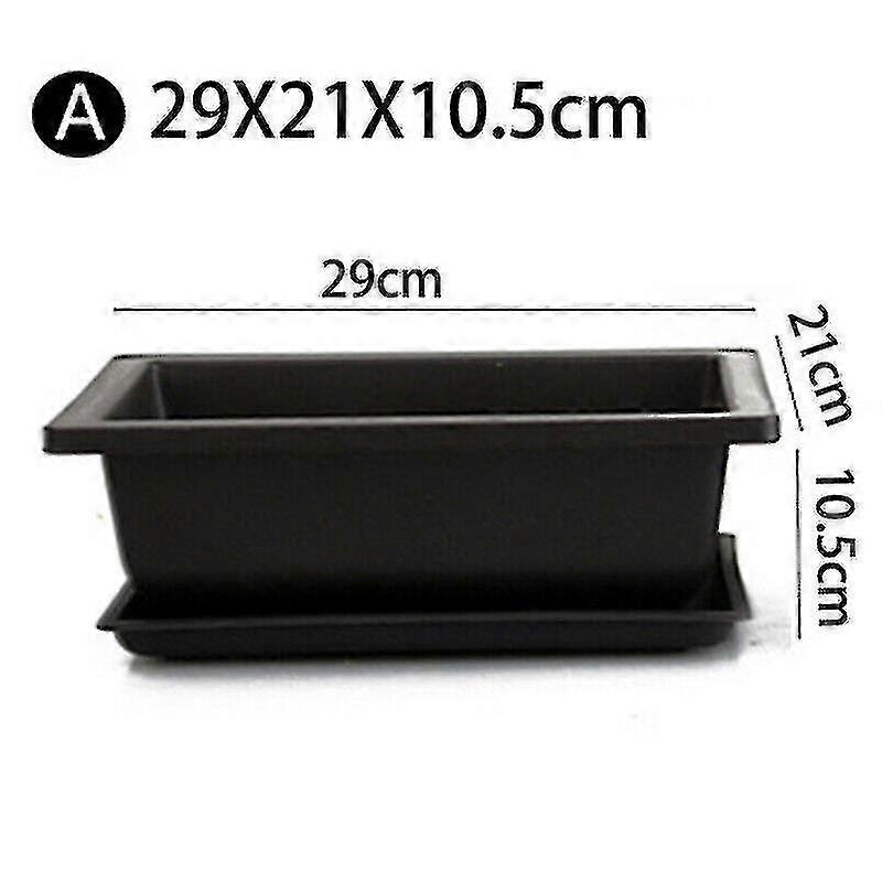 Large Flower Pot Rectangle Bonsai Nursery Planter 29x21x10.5cm | Fruugo UK