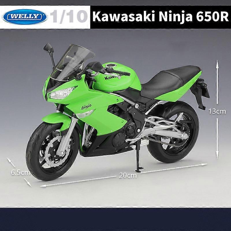 1:10 Kawasaki Ninja 650R Alloy Motorcycle Model Simulation Diecast ...