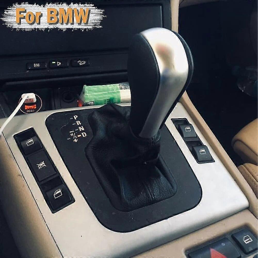 Automatic Gear Shift Knob With Alcantara For Bmw E39 E46 E53 E60 E61 E63 E64 E83 E81 E82 E87 E90 ...