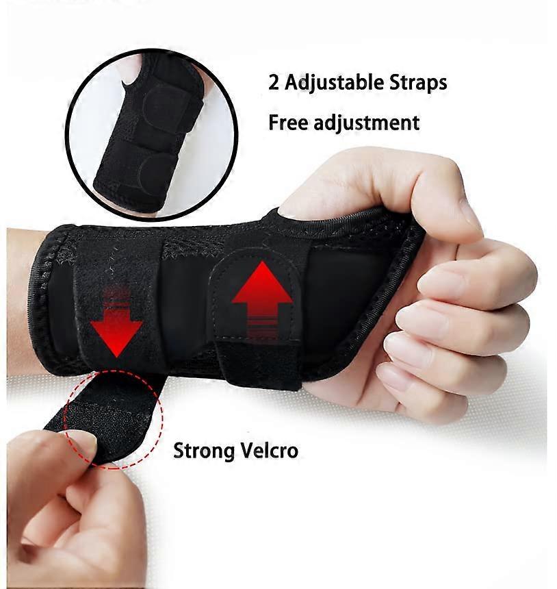 Adjustable Wrist Supports Brace with 2 Metal Straps for Men and Women ...