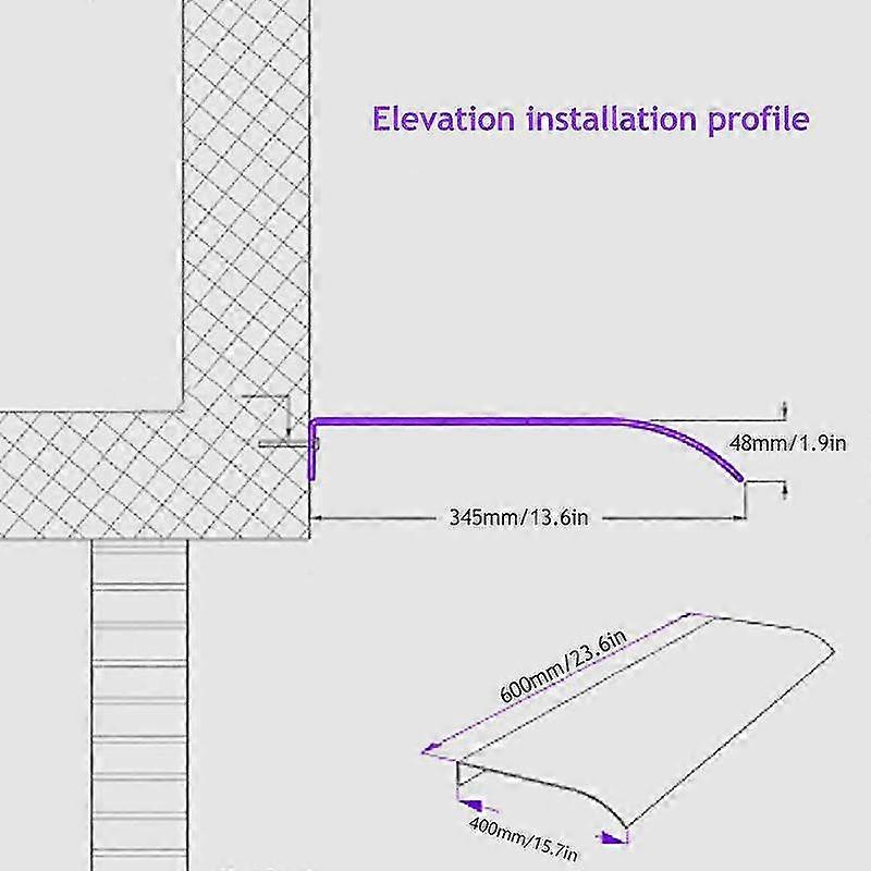 Raamluifel Onzichtbaar Buitenterras Voordeur Overstek Luifel ...
