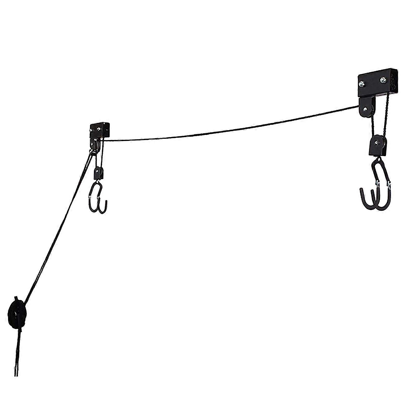 Kayak Lift with Hanging Pulley System Kayak Ceiling Rack Garage Ceiling ...