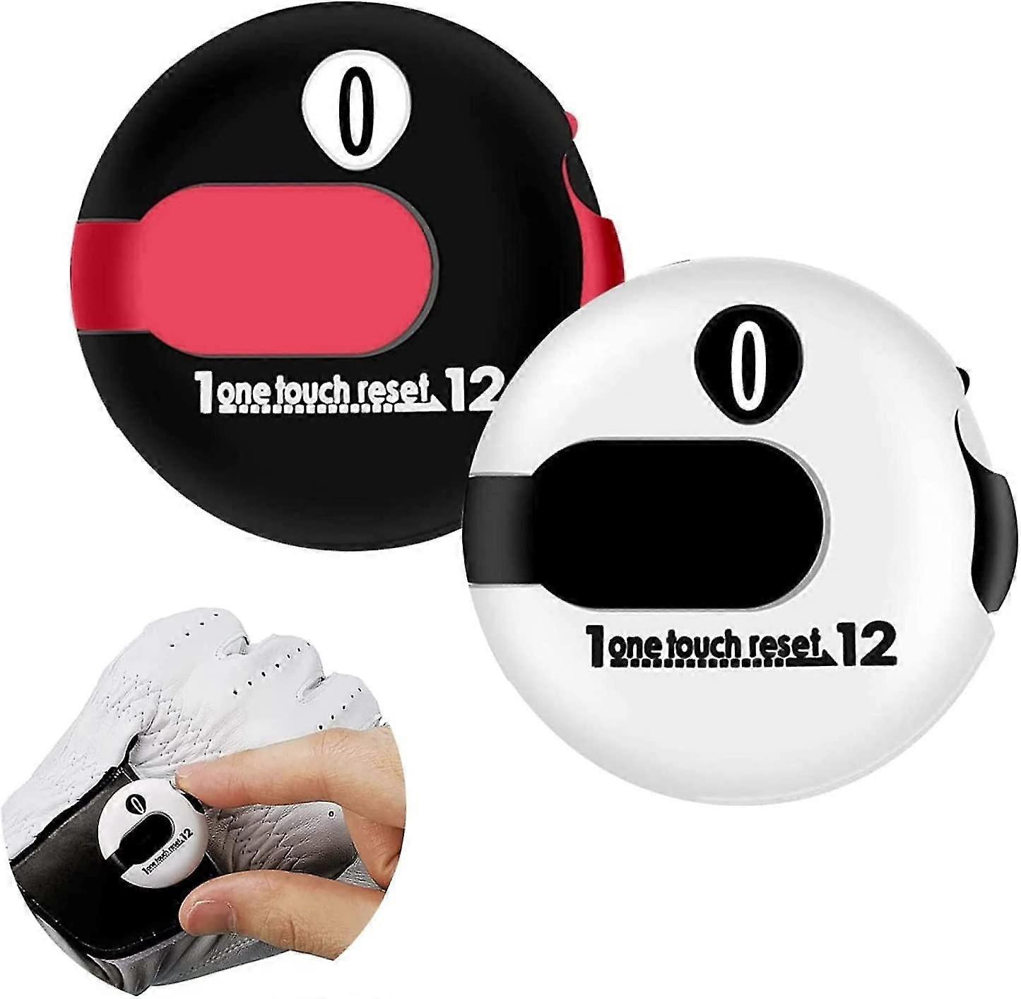 Golf Score Counter Stroke Clicker Clip One Touch Reset Up To 12 Shots ...