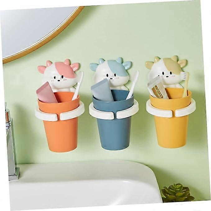 2pcs mouthwash Cup Toothbrush Holder Kids Rinse Cup for Kids Wall ...