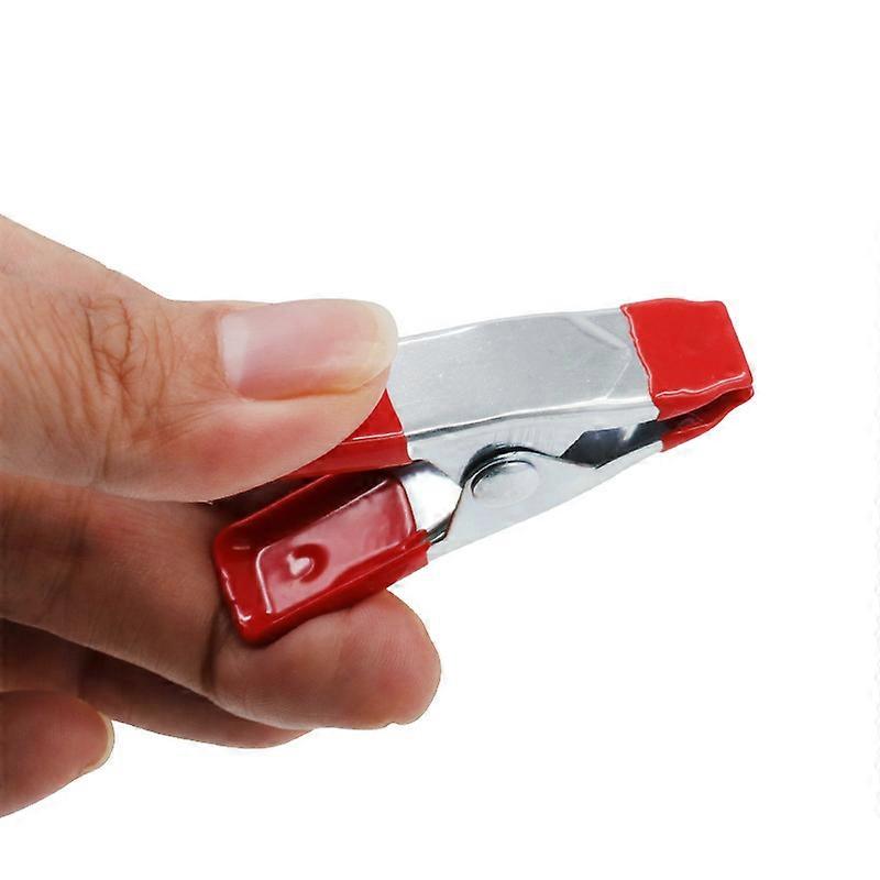 20 Pieces Metal Spring Clips, Modeling Tweezers, Metal Spring Clamps ...