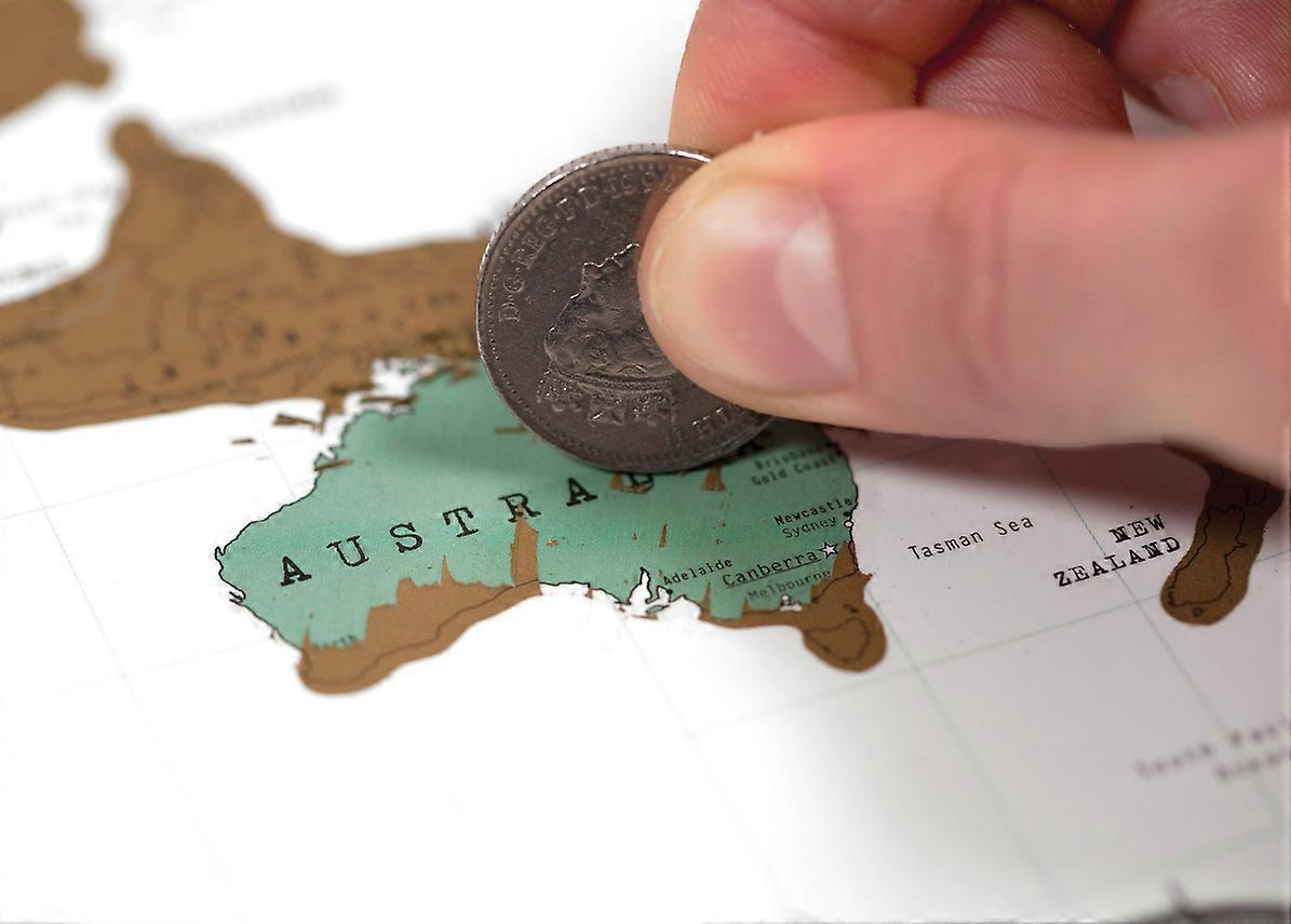 Travel Map - Scratch Off World Map Poster with Gift Tube - Maps ...