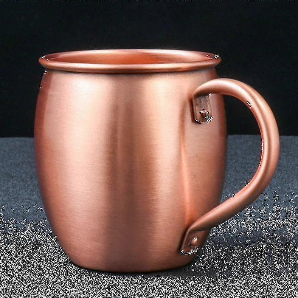530ml 100% Pure Copper Mug Moscow Mule Mug Drum Cup Cocktail Cup Pure ...