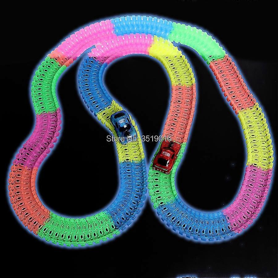 Glow In The Dark Diy Rail Magical Tracks 360 Stunt Loop Flexible ...