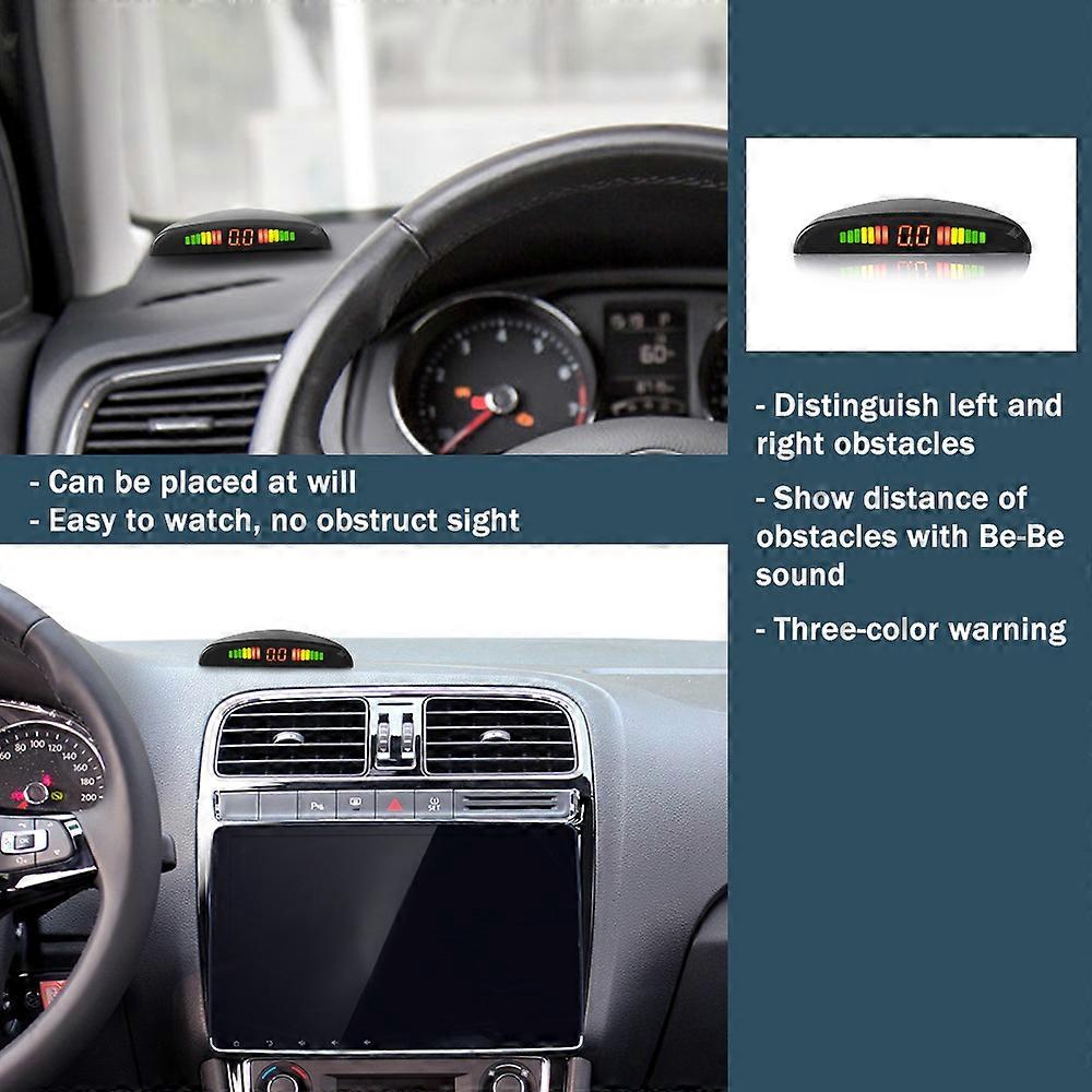 Parking Sensor Car Parking Kit Led Display 4 Sensors 22mm Backlight Reverse Backup Radar Monitor