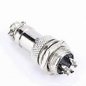 1 Set GX16 5 Pin Screw Type Electrical Aviation Power Socket Connector ...