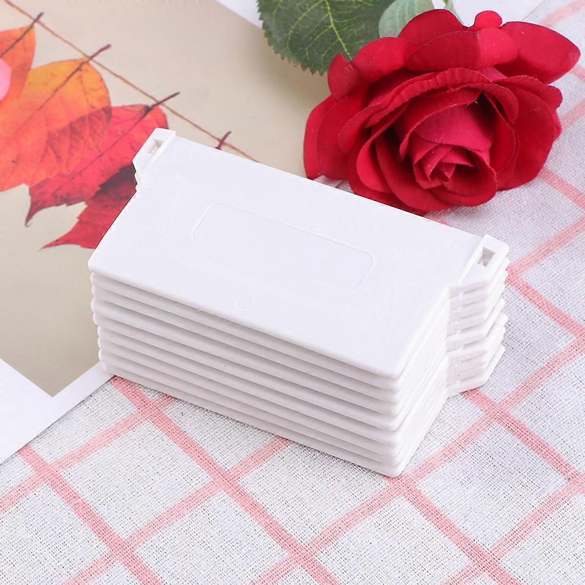 10PC 89MM Vertical Blind White Bottom Weights Slats Portable Plastic ...