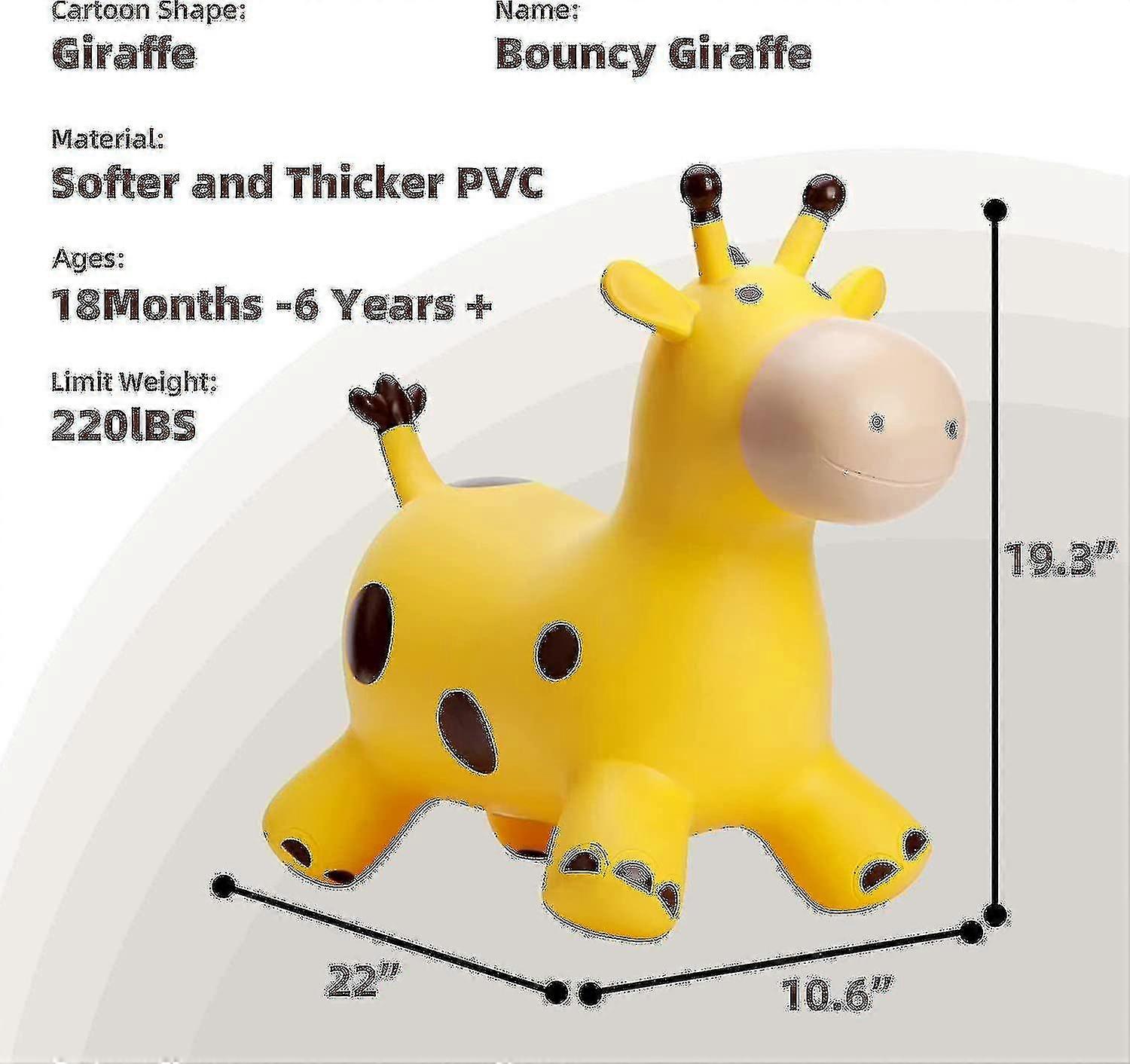 Babe Fairy Giraffe Bouncy Horse Hopper For Toddlers-jumping Horse ...