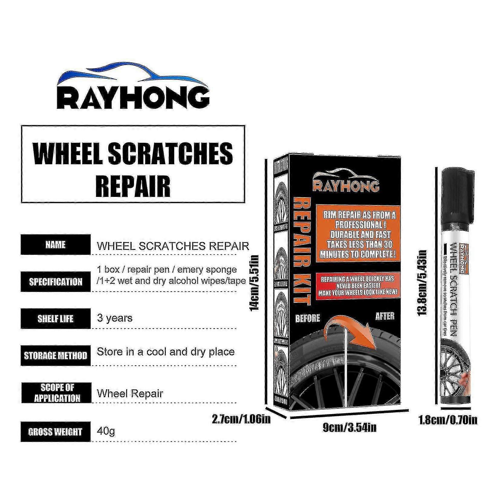 Rim Paint Universal Colors Wheel Repair Kit, Black Wheel Paint, Black ...