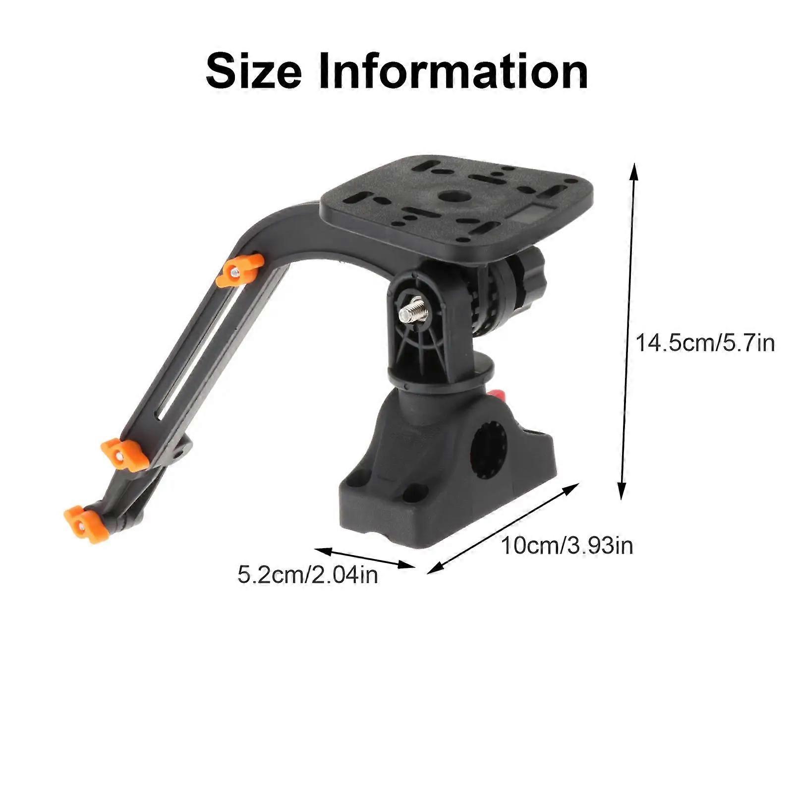Electronic Fish Finder Mount Base Adapter Boats Transducer Mounting Arm ...