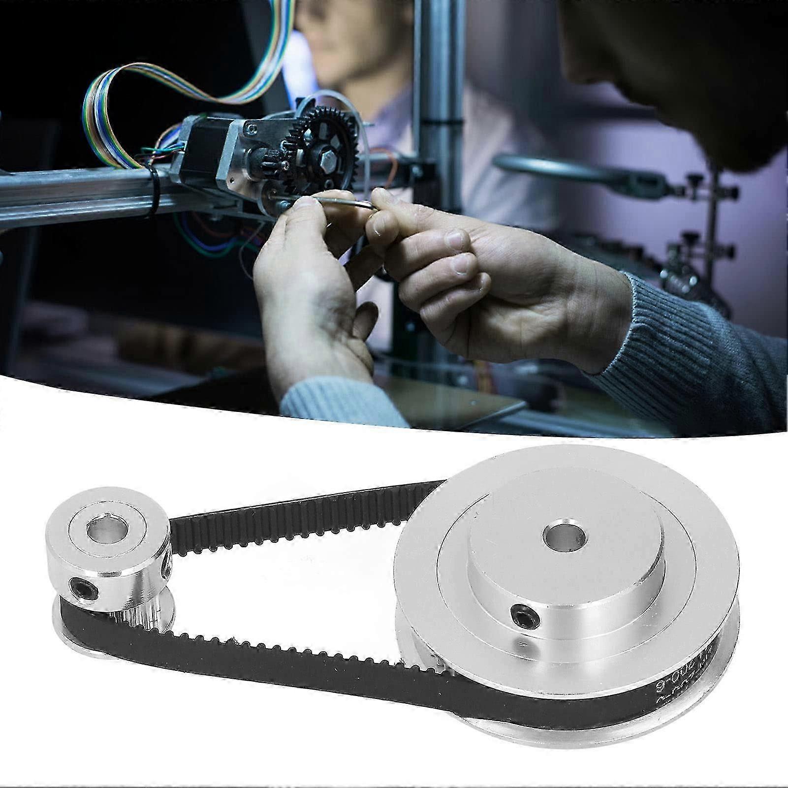 2Pcs Set 2GT Synchronous Wheels, Aluminum Alloy Timing Pulley with 2Pcs ...