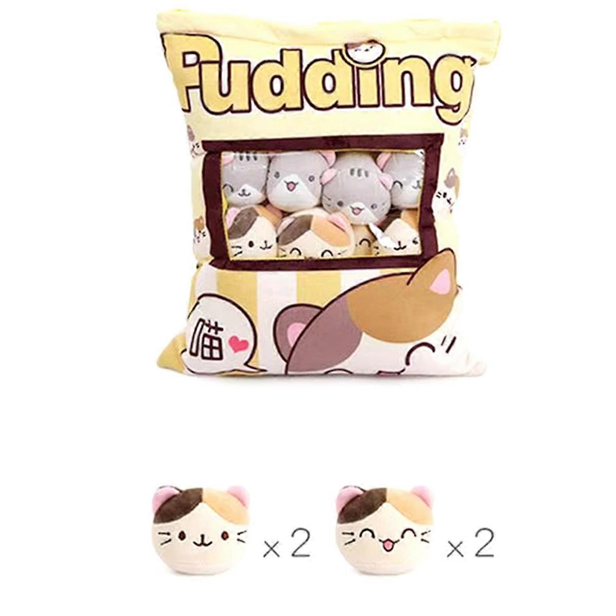 Cute Cat Snack Pillow Pudding Plushie A Bag Of Animal Plush Doll ...