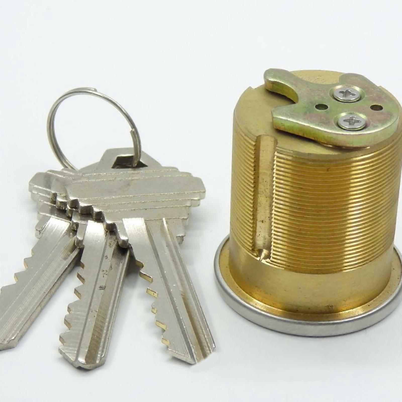 Solid Brass 1in Mortise Cylinder Lock Building Entry Lock Office Door ...