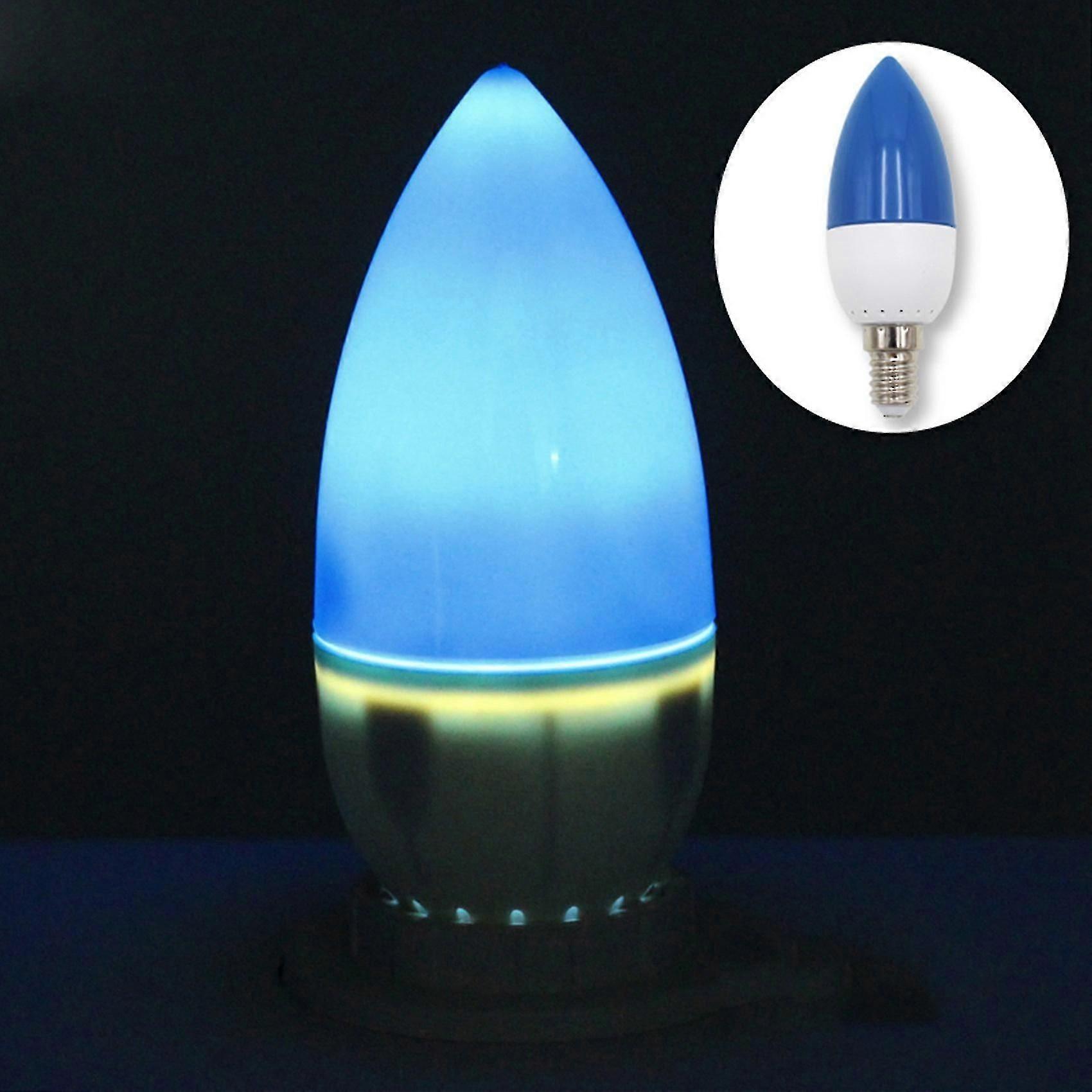 3x E14 Led Colored Candle Tip Bulbs, Colored Candle Lights, Blue ...