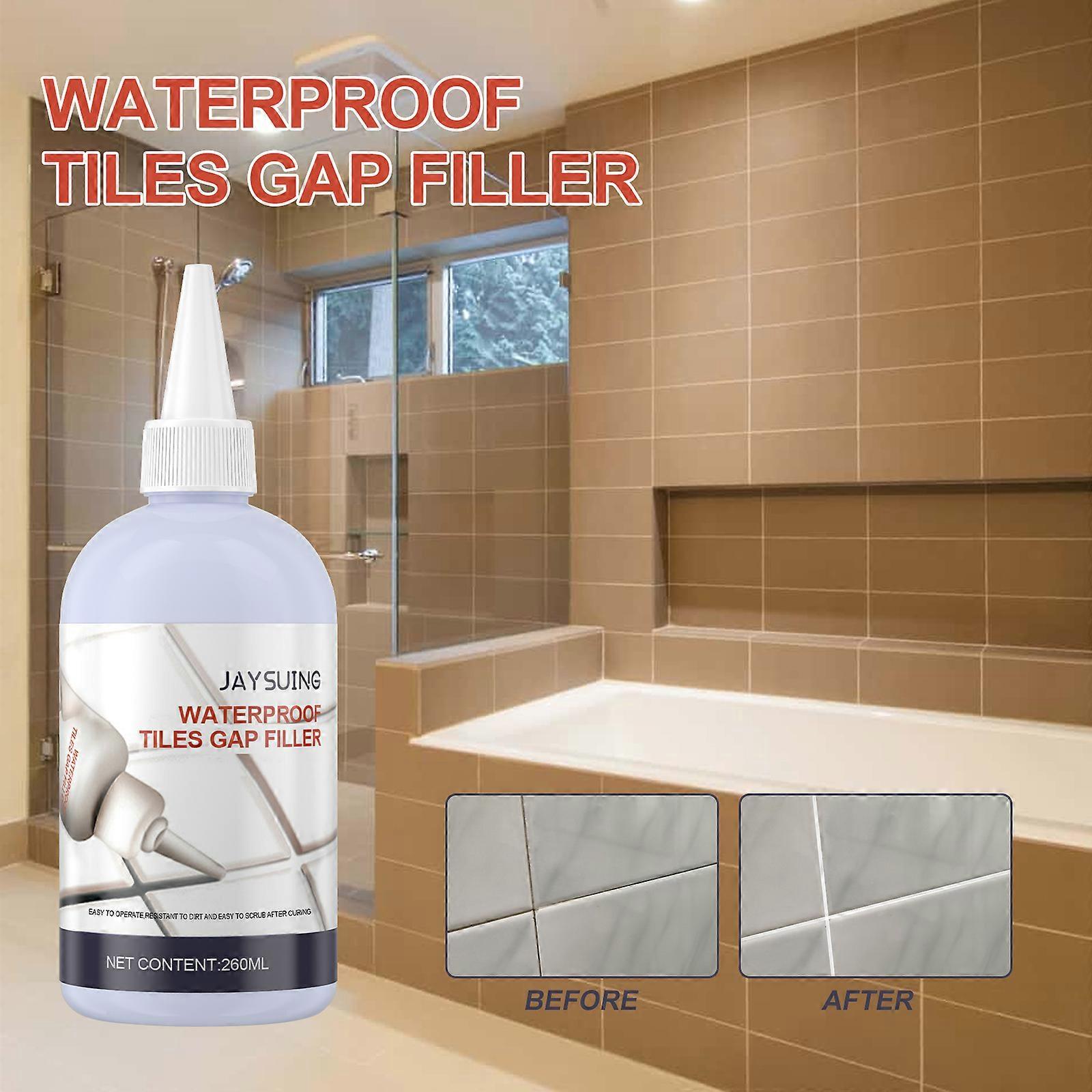 Jaysuing Tile Caulk, Kitchen Bathroom Mildew Resistant Floor Tile Caulk ...