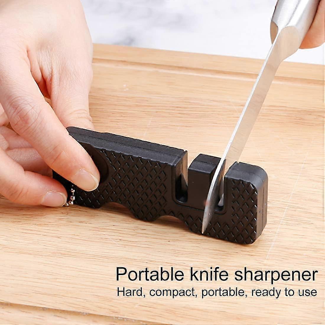 Starlight-2 Pcs Mini Knife Sharpener Stone Knife Sharpener Outdoor ...